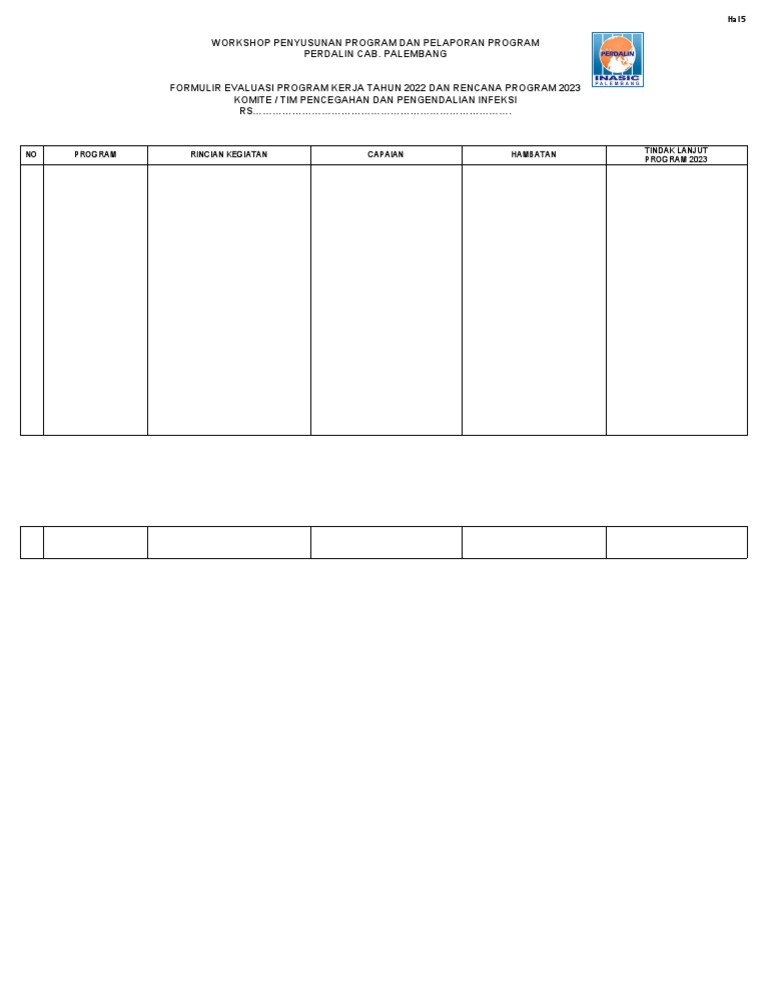 Formulir EVALUASI PROGRAM | PDF