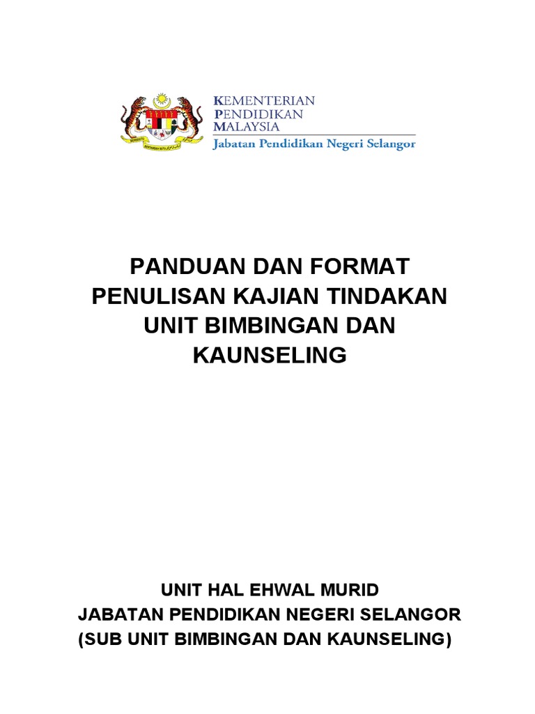 Panduan Format Kajian Tindakan | PDF