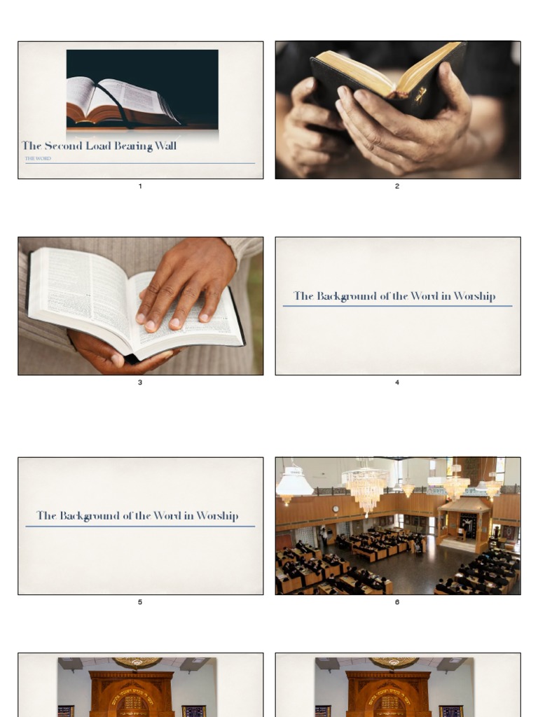 5 Second-Load Bearing Wall The Word | PDF | Sermon | Prayer
