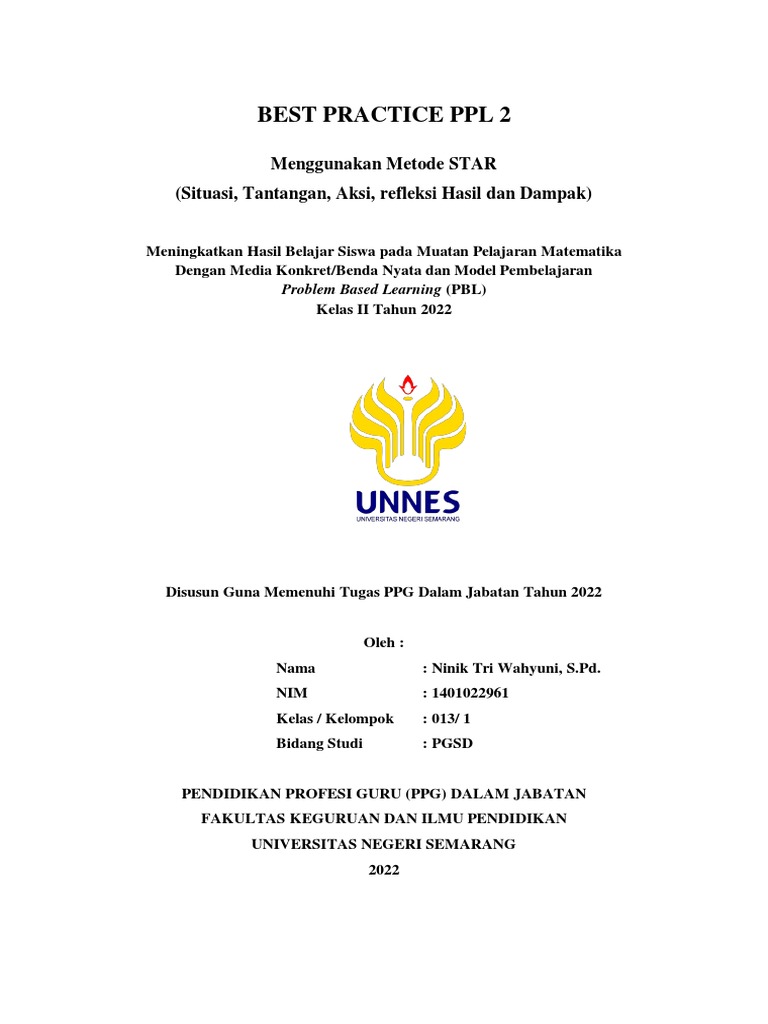 LK. 3.1 Menyusun Best Practices Ninik Tri Wahyuni | PDF