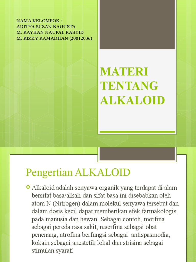 Alkaloid | PDF