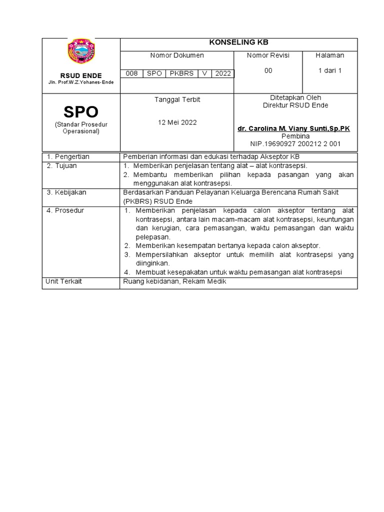 Spo Konseling KB | PDF