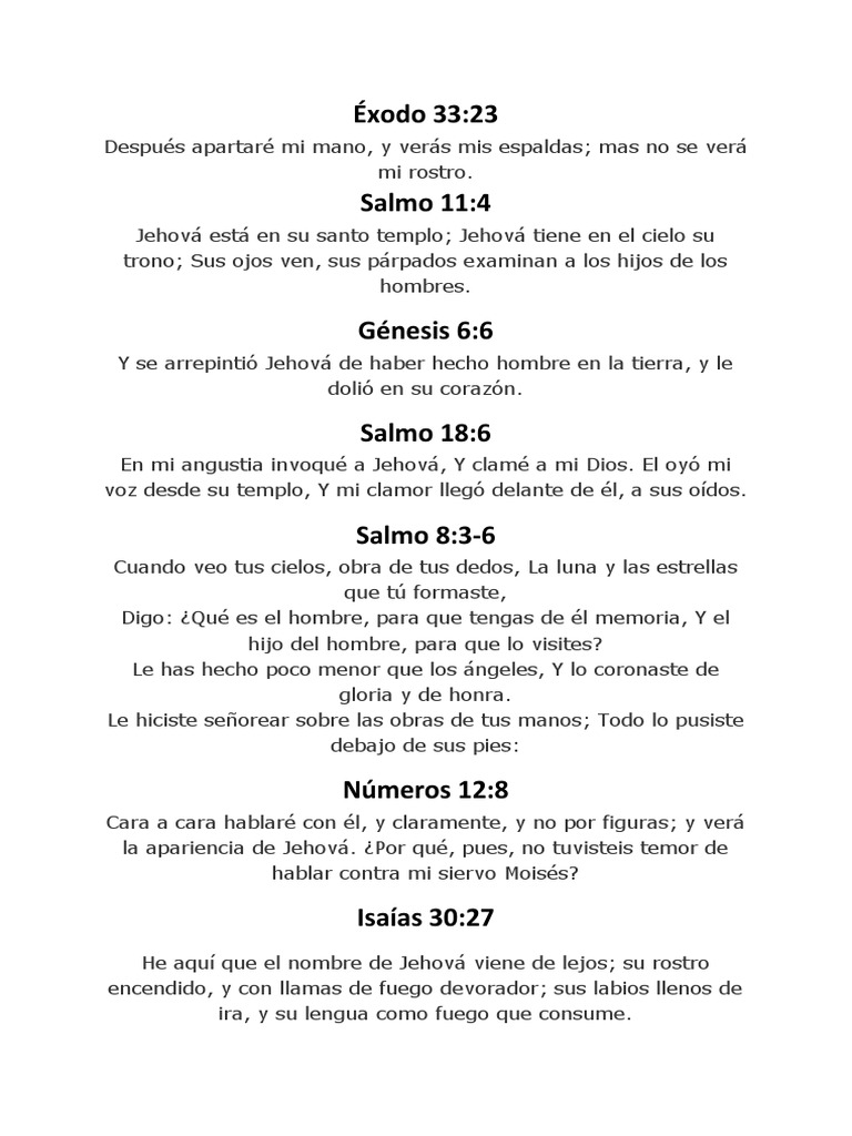 Éxodo 33 23 | PDF