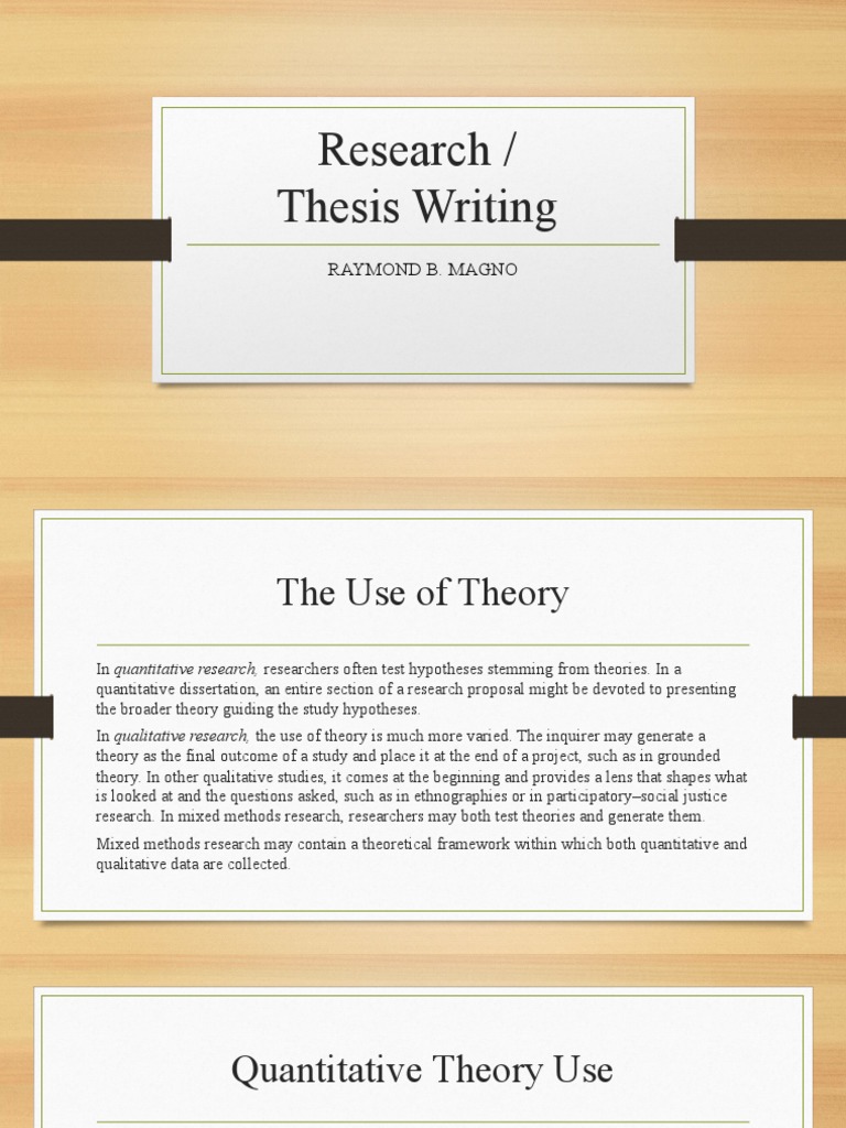 Theory in Research 1 | PDF | Quantitative Research | Qualitative Research