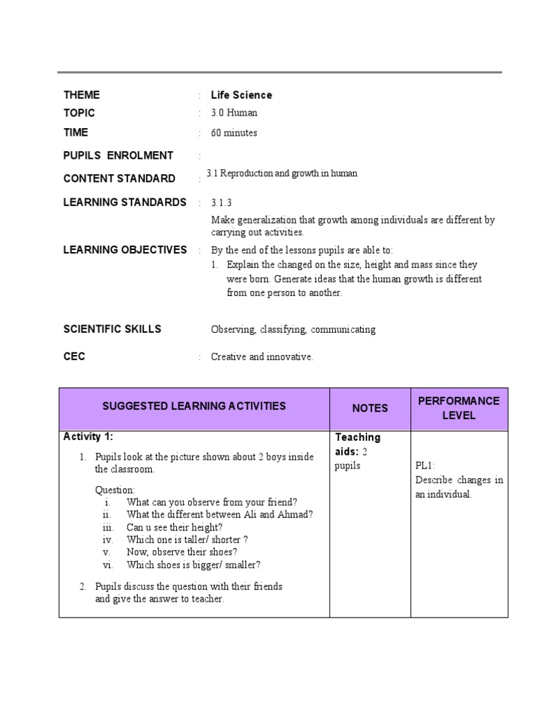 Science Script | PDF | Weight | Teachers