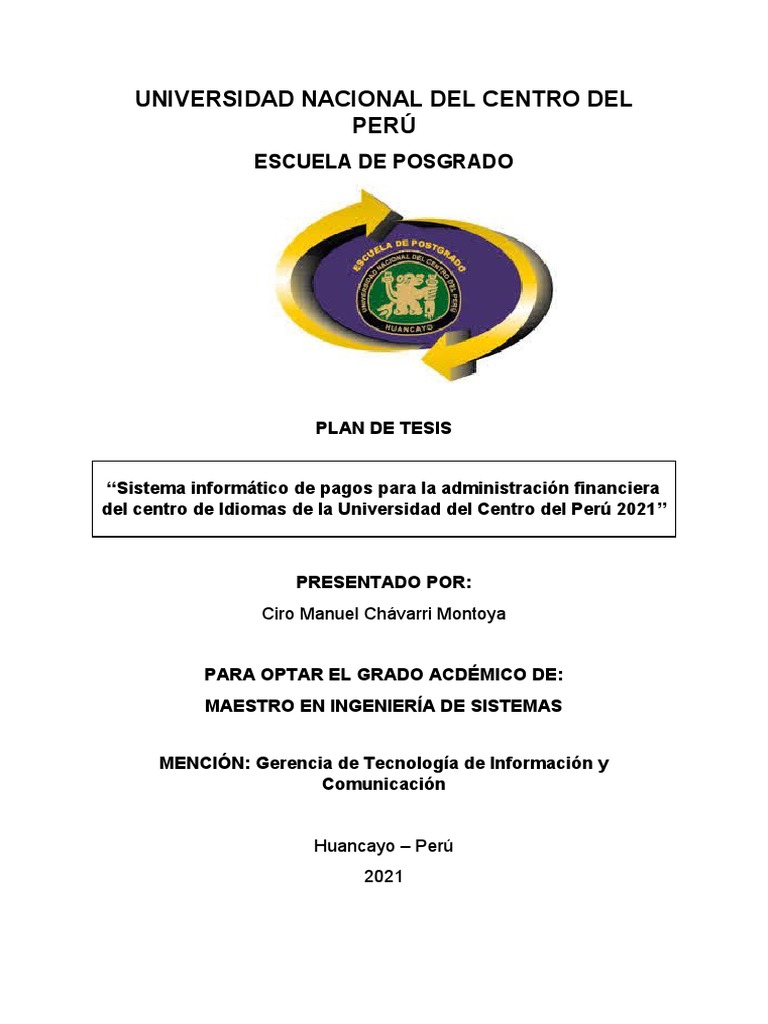 Plan de Tesis - CHÁVARRI | PDF | Scrum (desarrollo de software ...