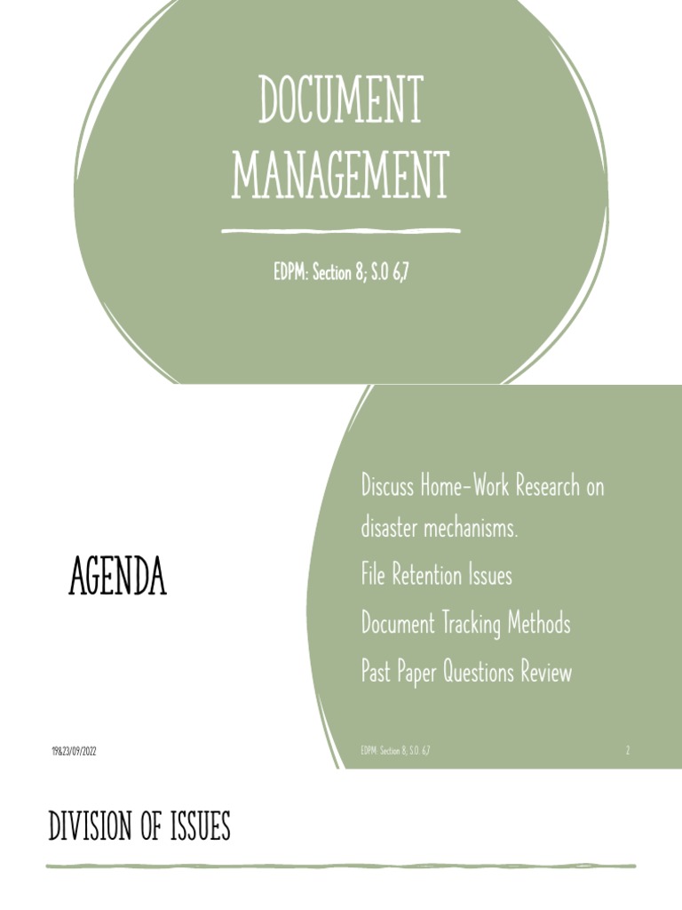 EDPM - Document Management - File Retention and Versioning | PDF ...