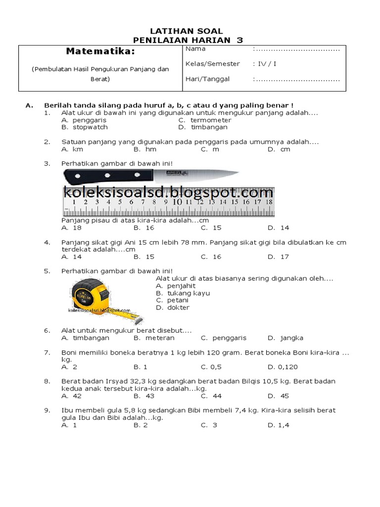 Latihan Soal PH3 Matematika | PDF