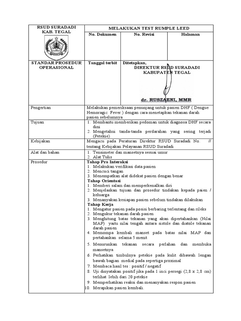Melakukan Tes Rumple Lead 22 Edit 2022 | PDF