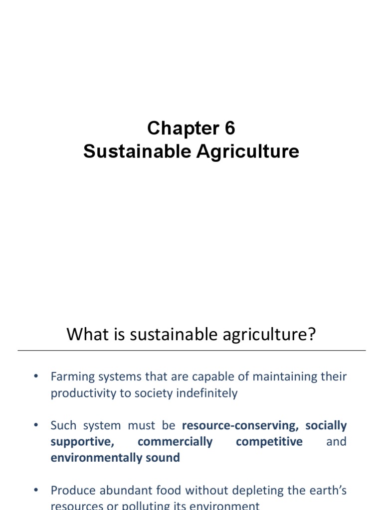 Chapter 6 | PDF | Agriculture | Crop Rotation