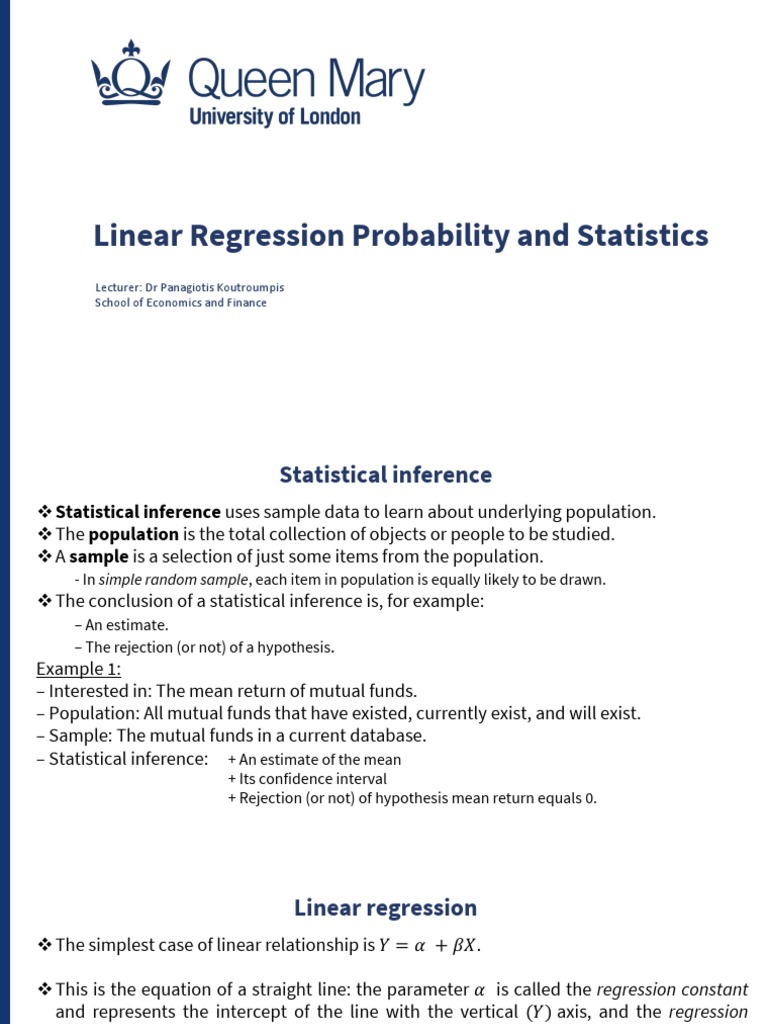 Statistical Inference Part 2 | PDF | Errors And Residuals | Statistics Statistical Inference Part 2 | PDF | Errors And Residuals | Statistics