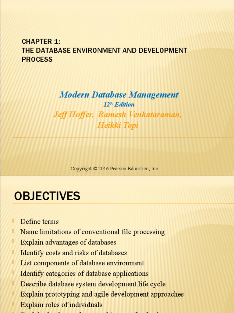 Hoffer Mdm12e PP Ch01 | PDF | Databases | Software Development Process