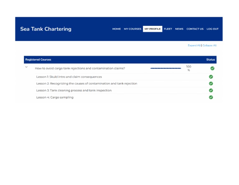 Sea Tank Chartering Completion - AHK | PDF