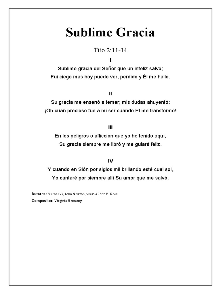 Sublime Gracia | PDF