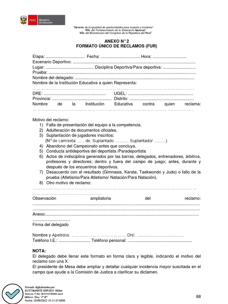 Anexo 3 y 5 Rellenar | PDF