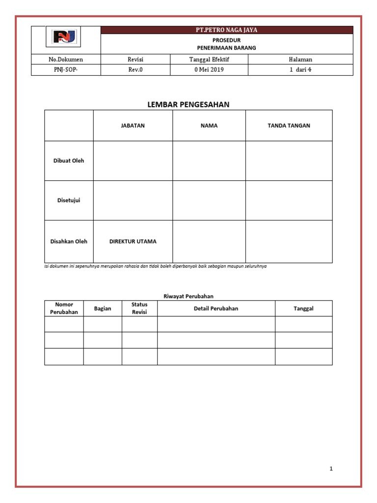 Sop SPB 3 | PDF | Bisnis | Teknologi & Rekayasa