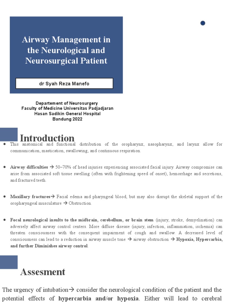 Airway Management | PDF | Causes Of Death | Diseases And Disorders