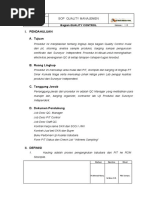 SOP Pengoperasian Excavator 2011 | PDF