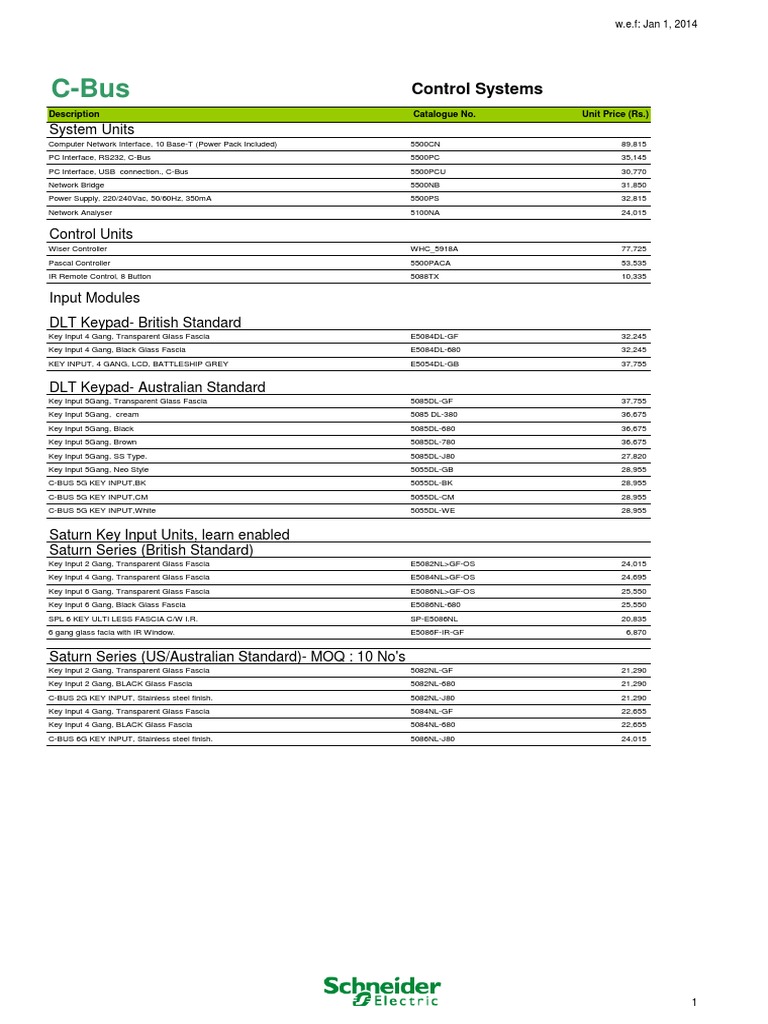 C-Bus Control Systems Catalogue | PDF | Infrared | Computing