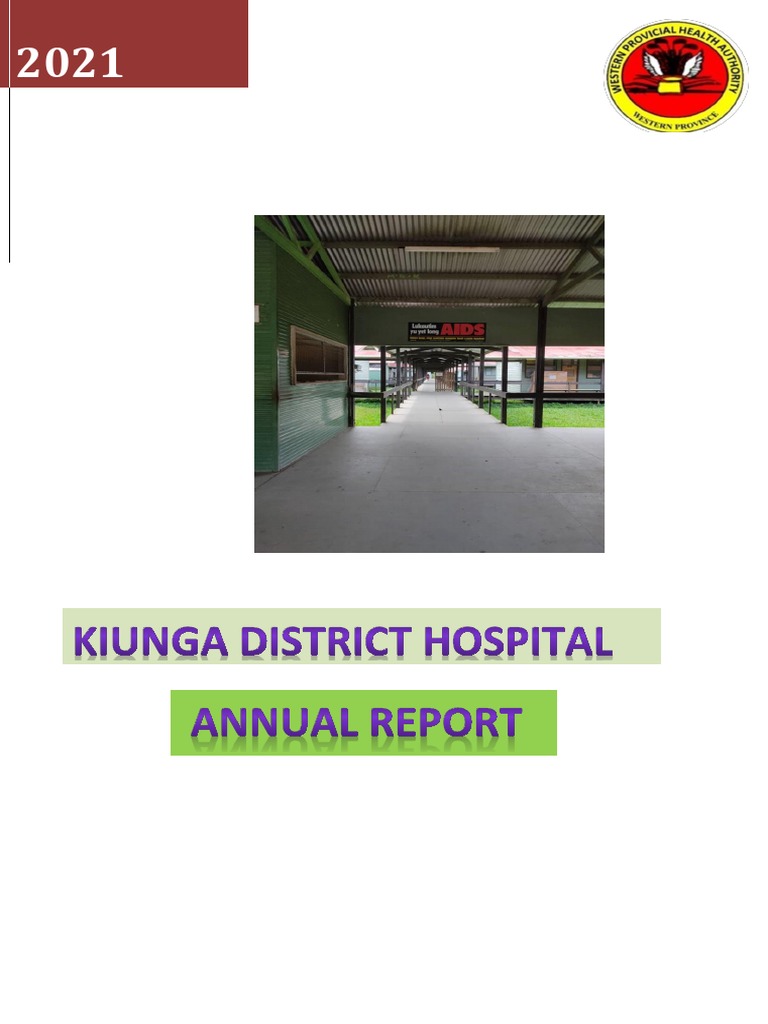 Kiunga District Hospital Annual Report 2021 | PDF | Hospital | Surgery