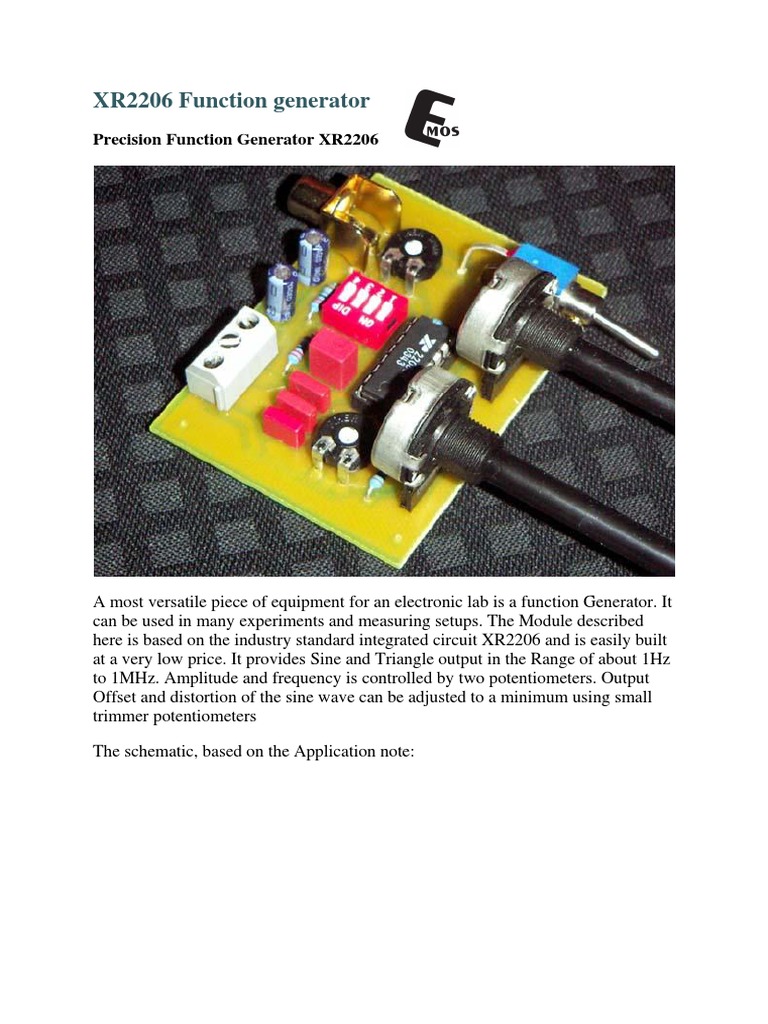 Electronics Lab Function Generator | PDF | Electricity | Electrical Engineering