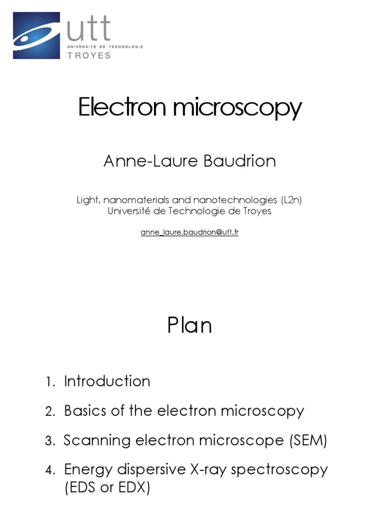 MC01 Cours MEB EDX A22 | Download Free PDF | Scanning Electron ...