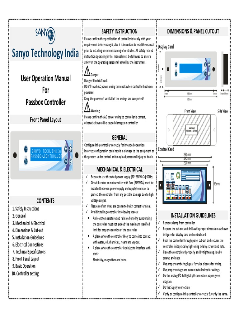 Dynamic Pass Box Controller | PDF | Electrical Wiring | Power Supply