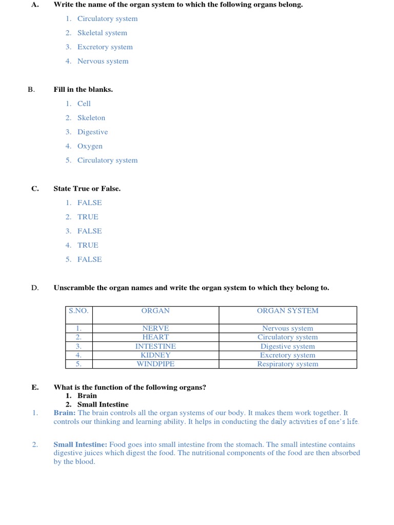 G - 3 - Chapter - 5 - Answer - Key - Human - Body (Expanded Universal ...
