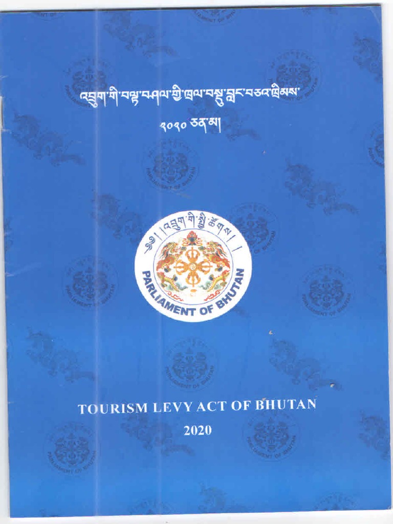 Tourism Levy Act of Bhutan 2020 | PDF