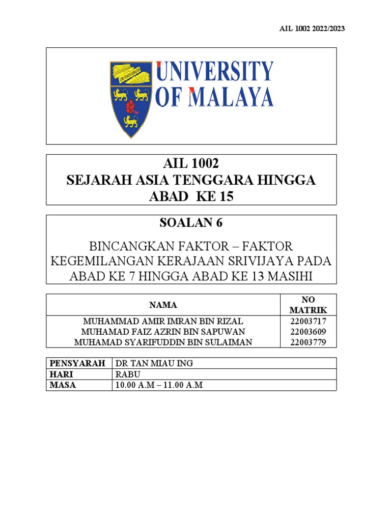 Tutorial Ail 1002 Nota Ringkas | PDF
