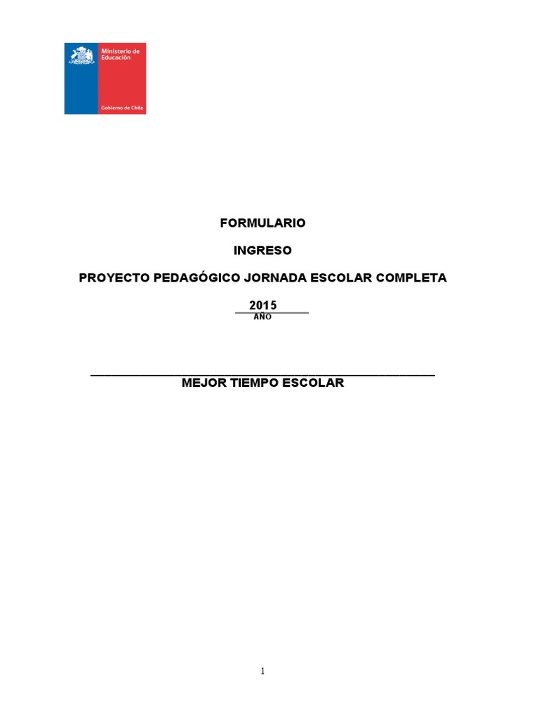 Formulario Oficial JEC 2022 | PDF | Método de enseñanza | Maestros