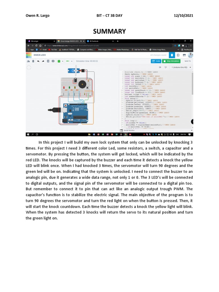 Summary Knock Lock | PDF