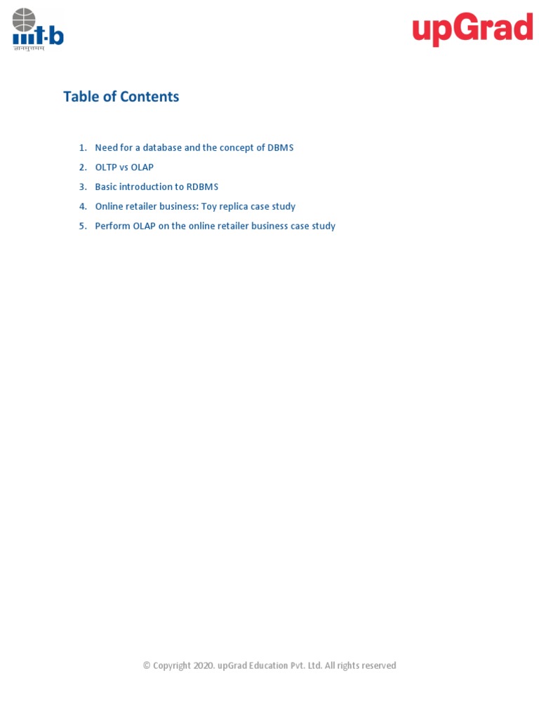 Case+study-+IIITB+ +upGrad+Template | PDF | Databases | Relational Database Case+study-+IIITB+ +upGrad+Template | PDF | Databases | Relational Database