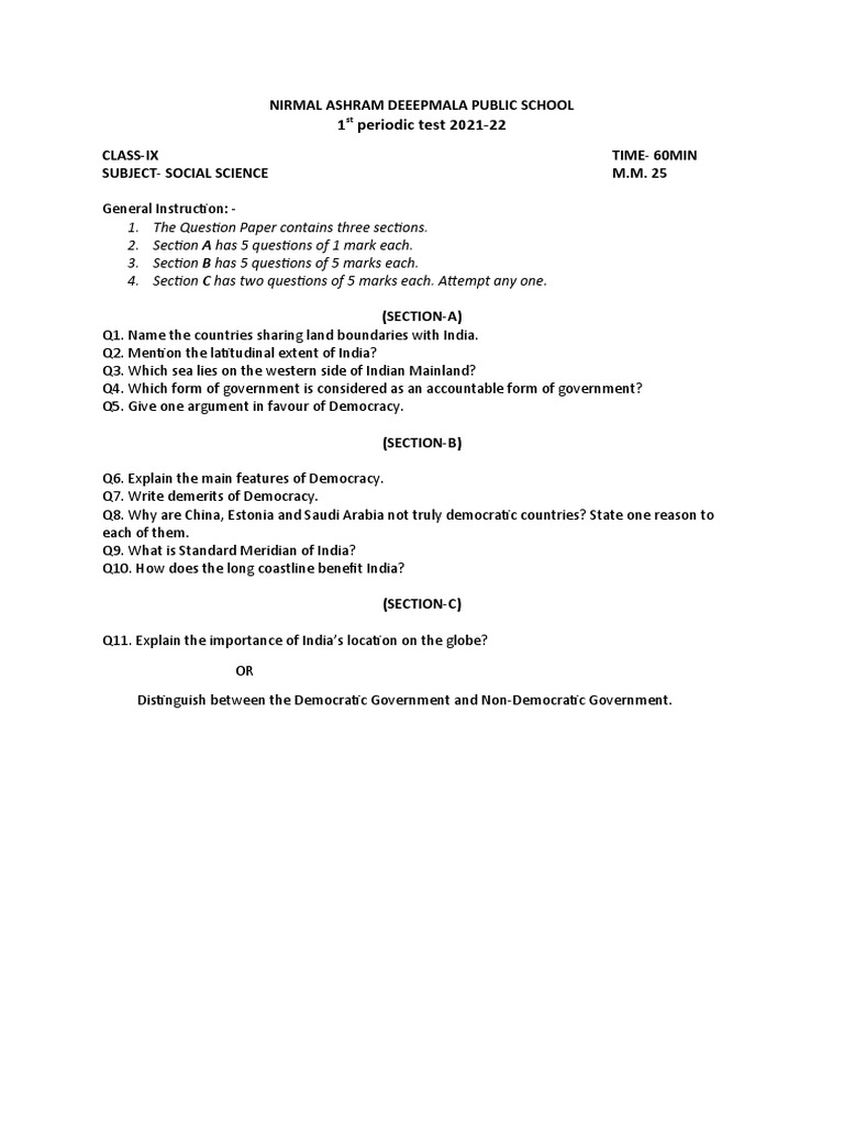 1st Periodic Test SET2 | PDF