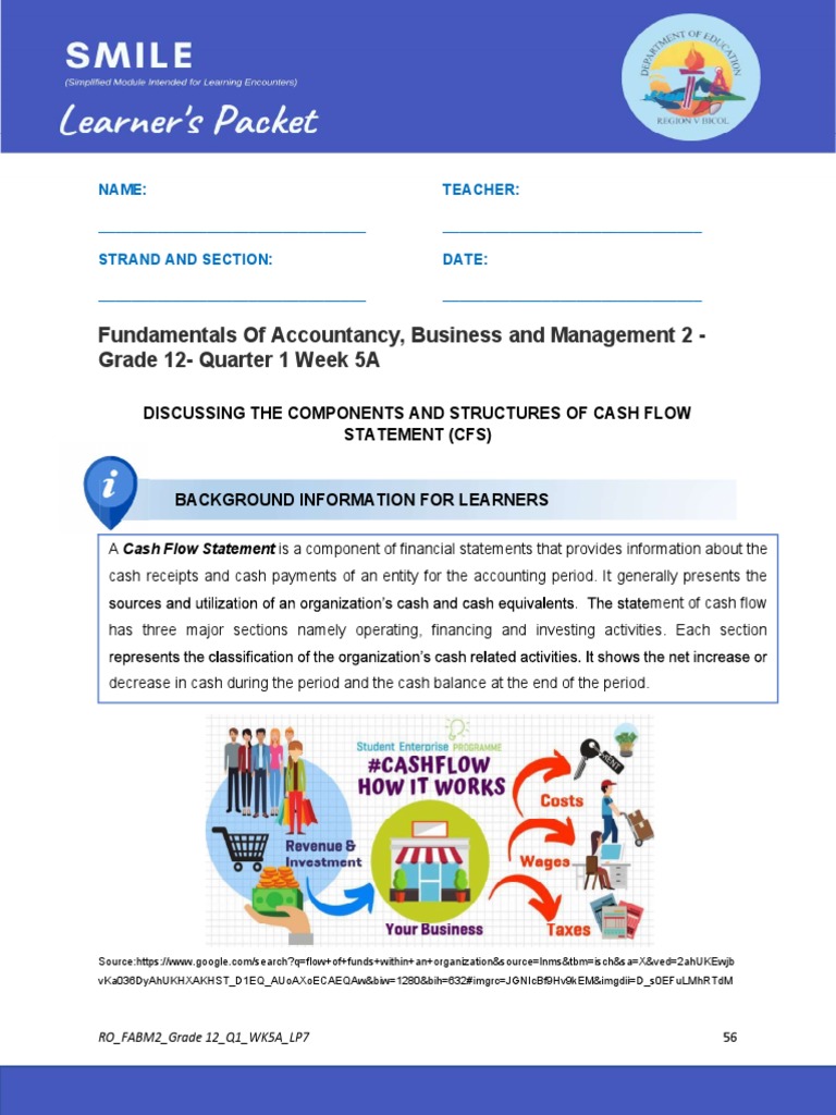FABM2 - Q1 - V2a Page 59 69 | PDF | Cash Flow Statement | Investing