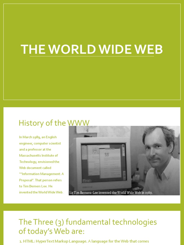 The World Wide Web Mod 6 | PDF | World Wide Web | Internet & Web