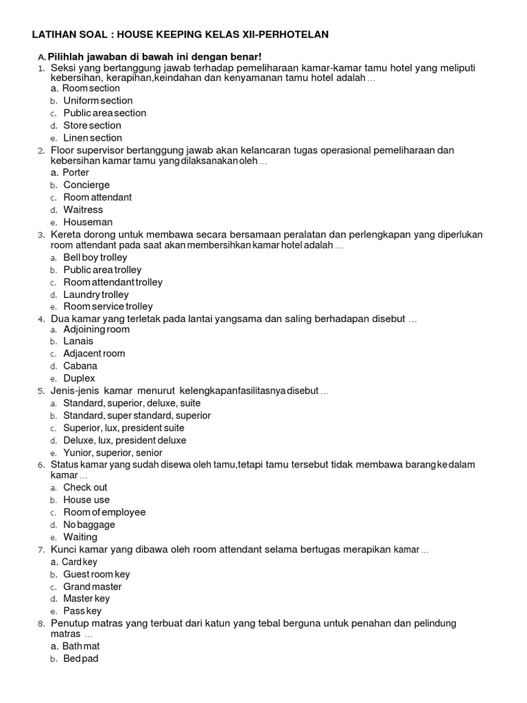 Contoh Soal HK | PDF