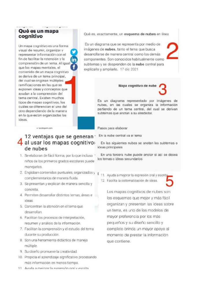 Esquema de Nubes Definicion | PDF