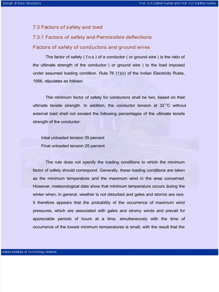 NPTEL Tranmission Tower Design Facotr - 220305 - 104039 | PDF ...