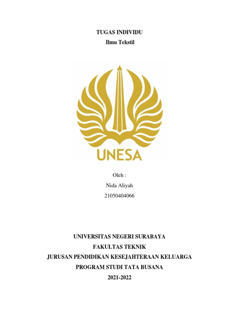 Tugas Ilmu Tekstil - Macam-Macam Furing | PDF | Griya & Taman