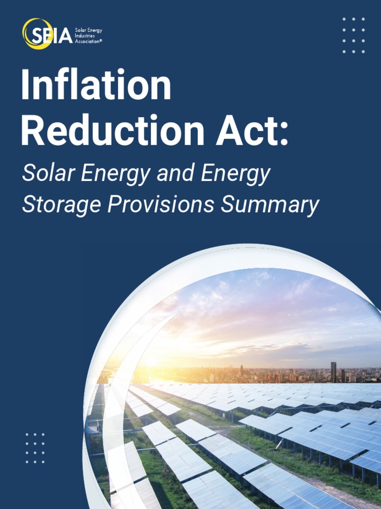 Inflation Reduction Act Summary PDF FINAL | PDF | Tax Credit ...