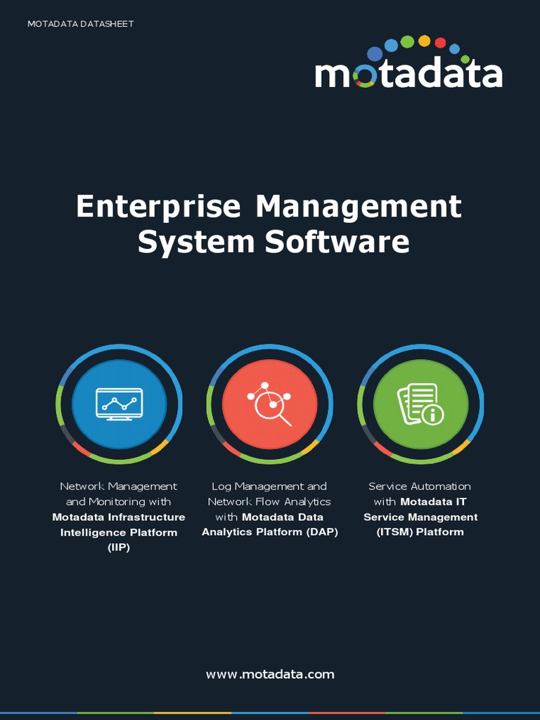 Motadata EMS Datasheet | PDF | Service Level Agreement | Cloud Computing