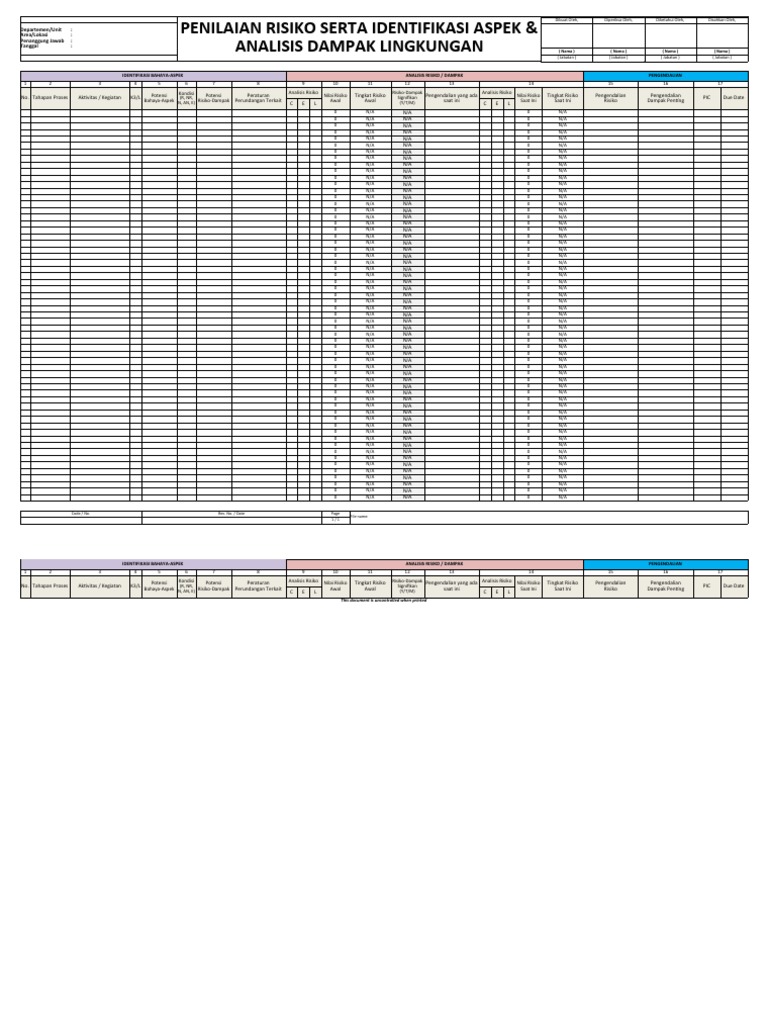 Rancangan Penilaian Risiko & IADL | PDF