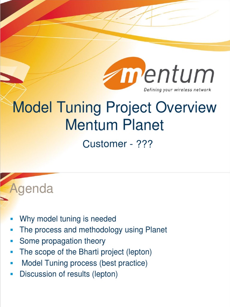 Model Tuning Overview Project Mentum Generic | PDF | Standard Deviation ...