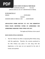 Application Under Order 39 Rule 1 and 2 Format | PDF