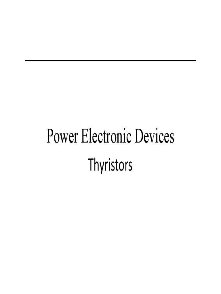 Module 3 Power Electronics SCR | PDF | Power Electronics | Electrical ...