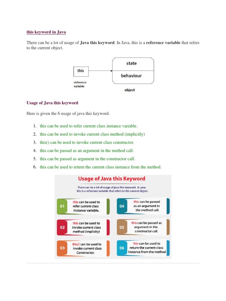 This Keyword In Java Download Free Pdf Programming Constructor Object Oriented Programming