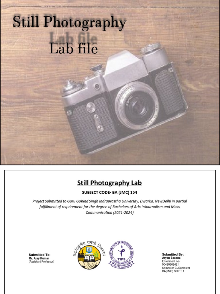 Still Photography Lab File | PDF | Artistic Techniques | Imaging
