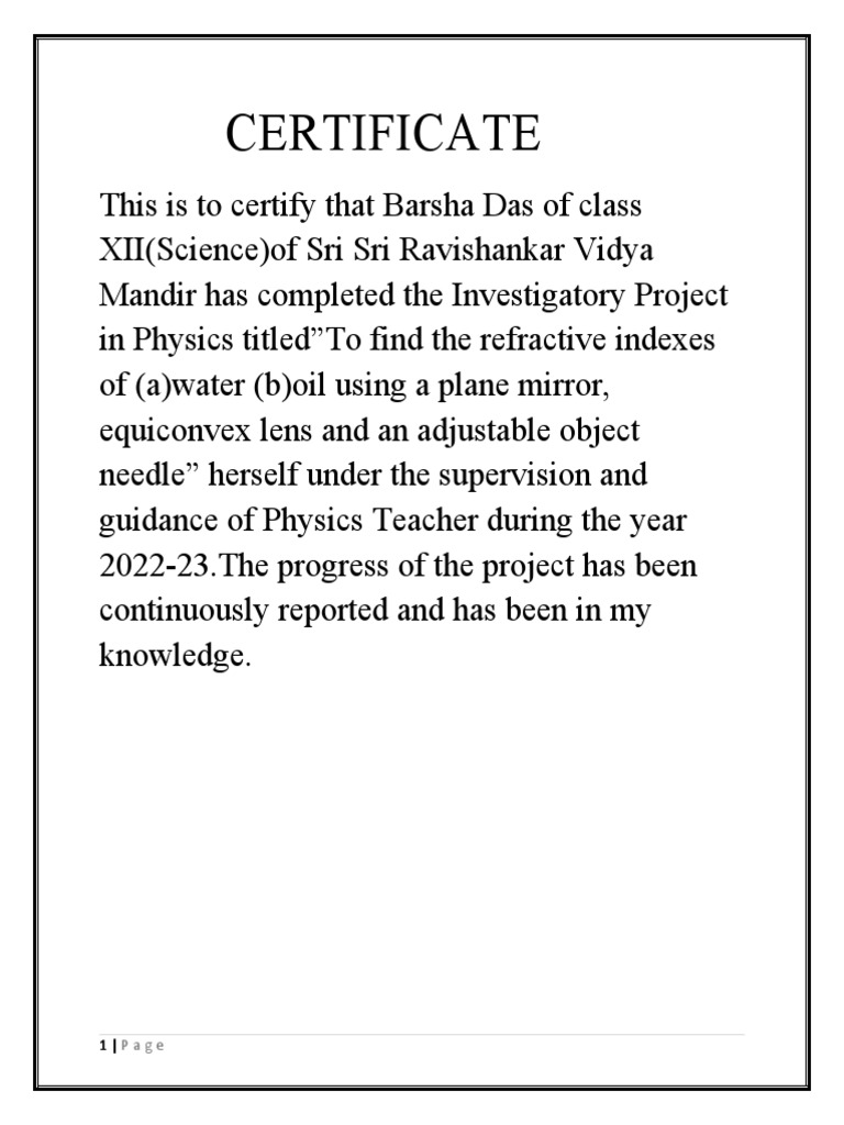 Refractive Index Measurement Project | PDF | Equipment | Electrodynamics