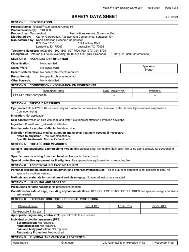 Msds 11446 | PDF | Toxicity | Personal Protective Equipment